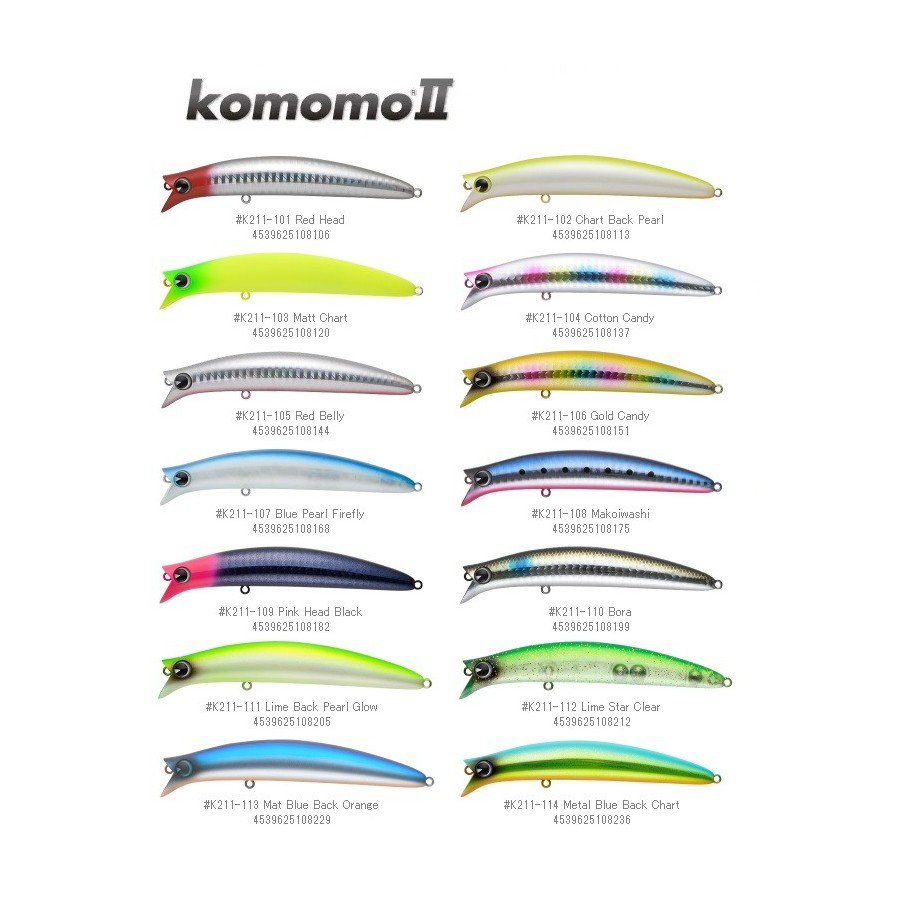 IMA Komomo II 15gr Color: 107 Blue Pearl Firefly