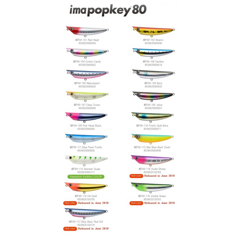 IMA Popkey 80 9gr Color: 107 Cleat Crown
