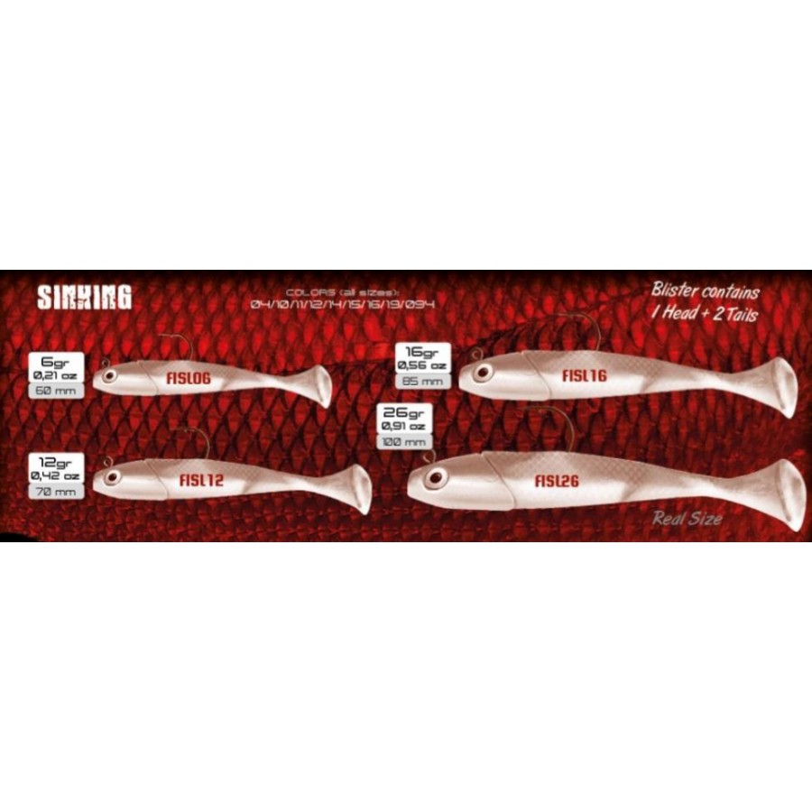 Fishus Shad Attack Slow 16g 85mm Color: 04