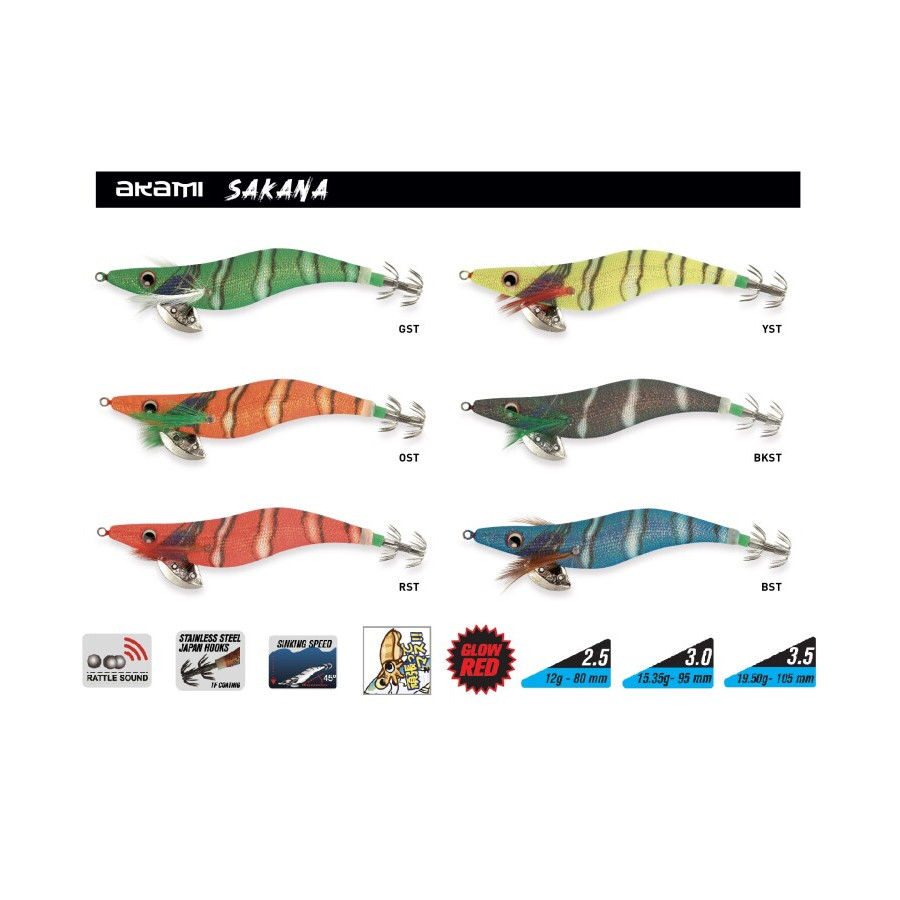Jibionera Akami Sakana 3.5 19.50g Color OST