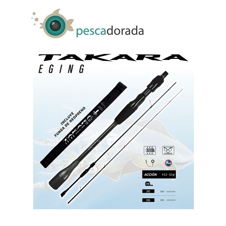 Caña Turkana Sparus Takara Eging 2.43m 2.2-3.5g