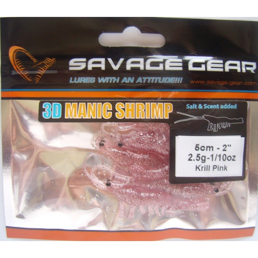 Savage Gear 3D Manic Shrimp 5 cm Krill Pink